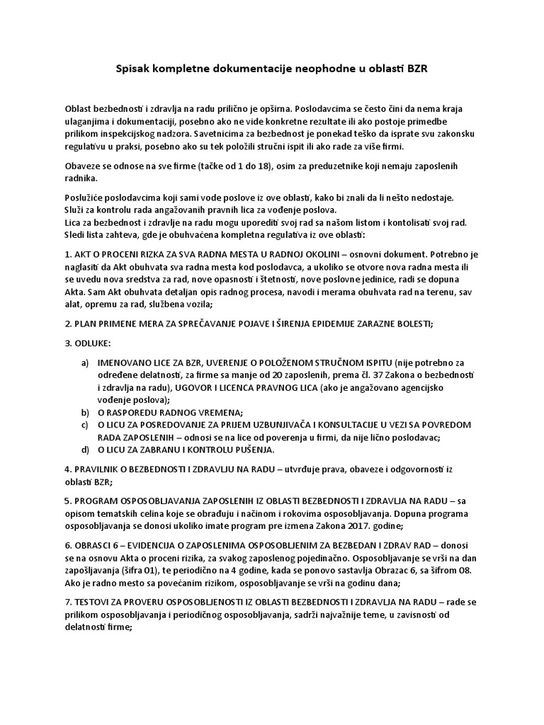 Kompletan Spisak | PDF