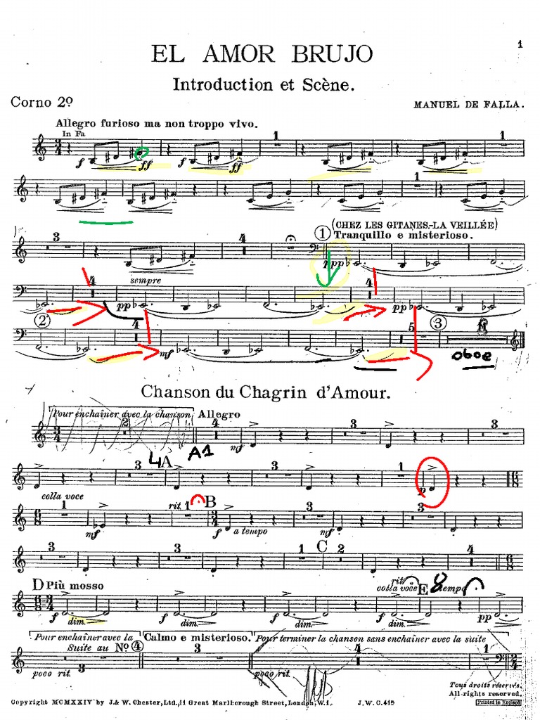 Trompa 2 Amor Brujo | PDF