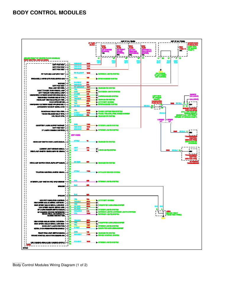 BODY CONTROL MODULES - Saturn Vue Green Line 2008 - SYSTEM WIRING ...