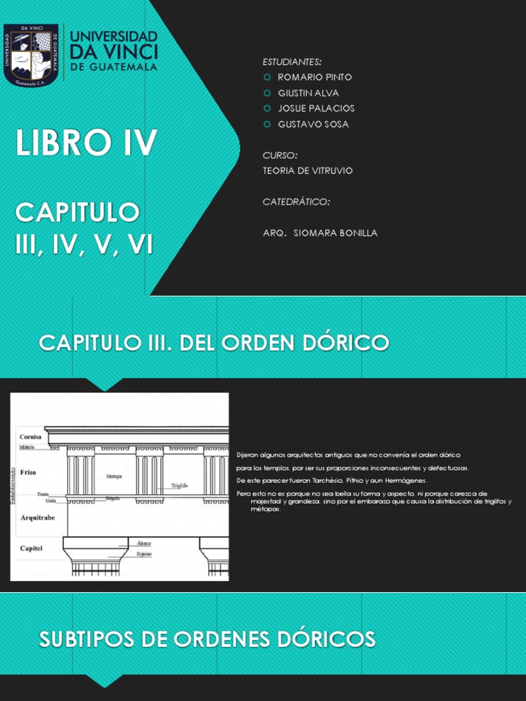 Libro 4 Cap III IV V Vi | Descargar gratis PDF | Columna | Elementos ...