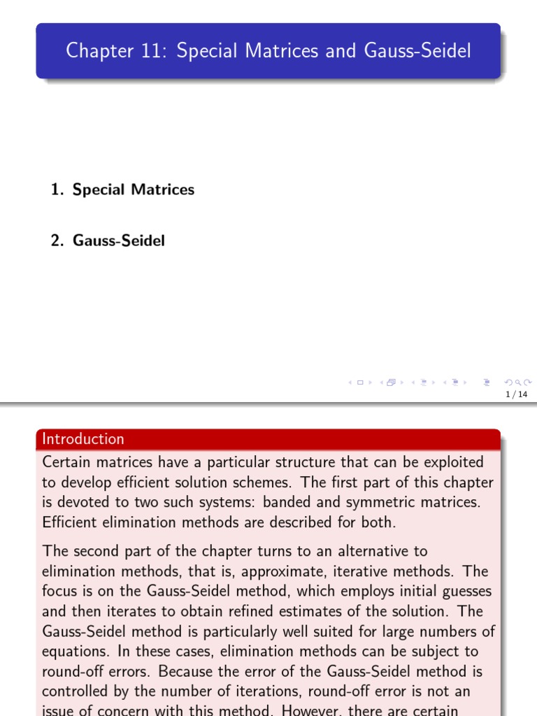 Chapter 11 | PDF | Matrix (Mathematics) | Computational Science