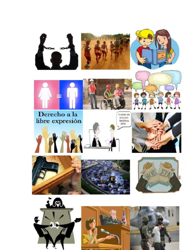 Collage Articulo 1 Al 29 Constitucional Garantias Individuales | PDF