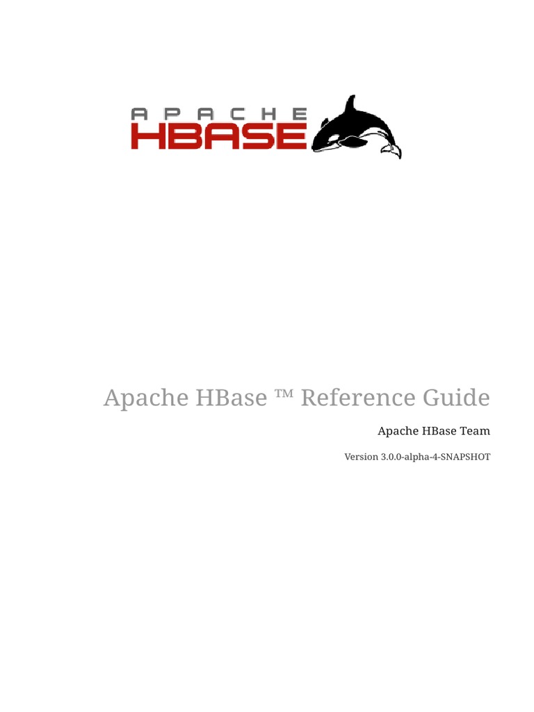 Apache Hbase Reference Guide | PDF | Backup | Shell (Computing)