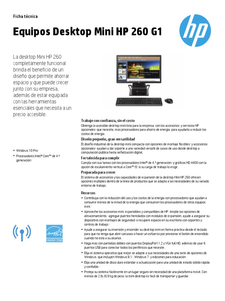 HP-mini Manual Tecnico | PDF | Microprocesador | Computación de 64 bits