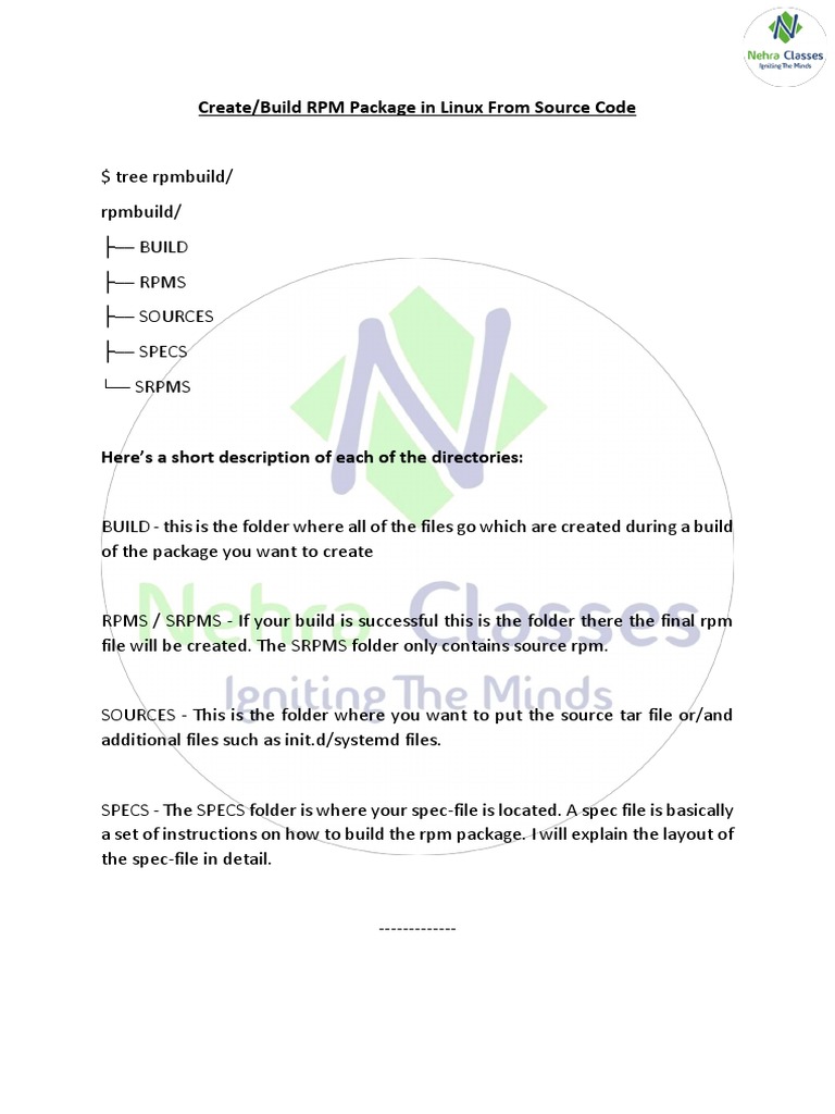 Rpm Build Steps Pdf Product Development Intellectual Works 