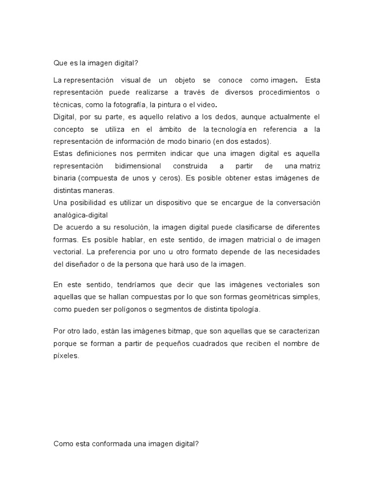 Que Es La Imagen Digital | PDF | Imagen | Imagen digital