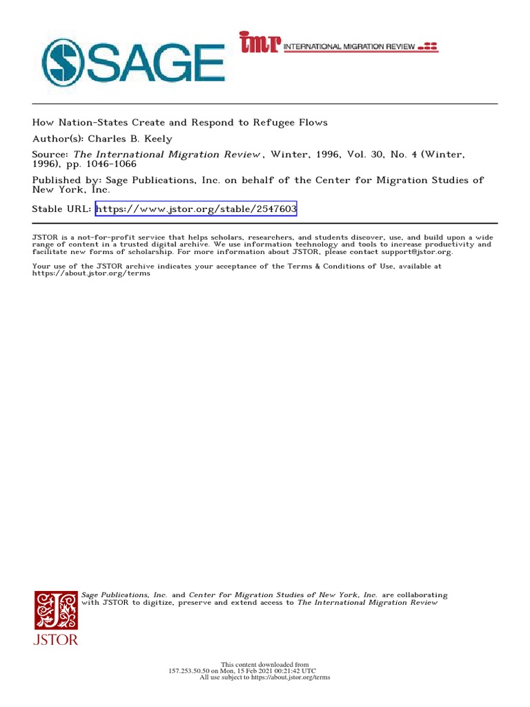 How Nation-States Create and Respond | PDF | Refugee | Nation