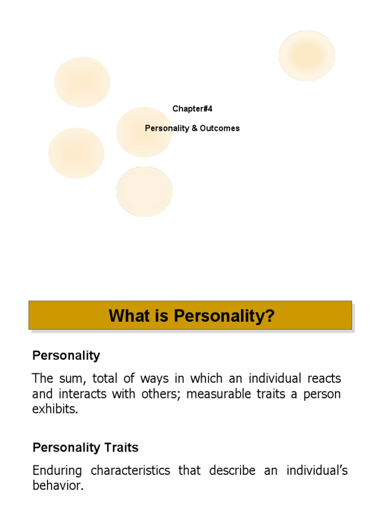 Understanding Personality Types and Traits | PDF | Extraversion And ...