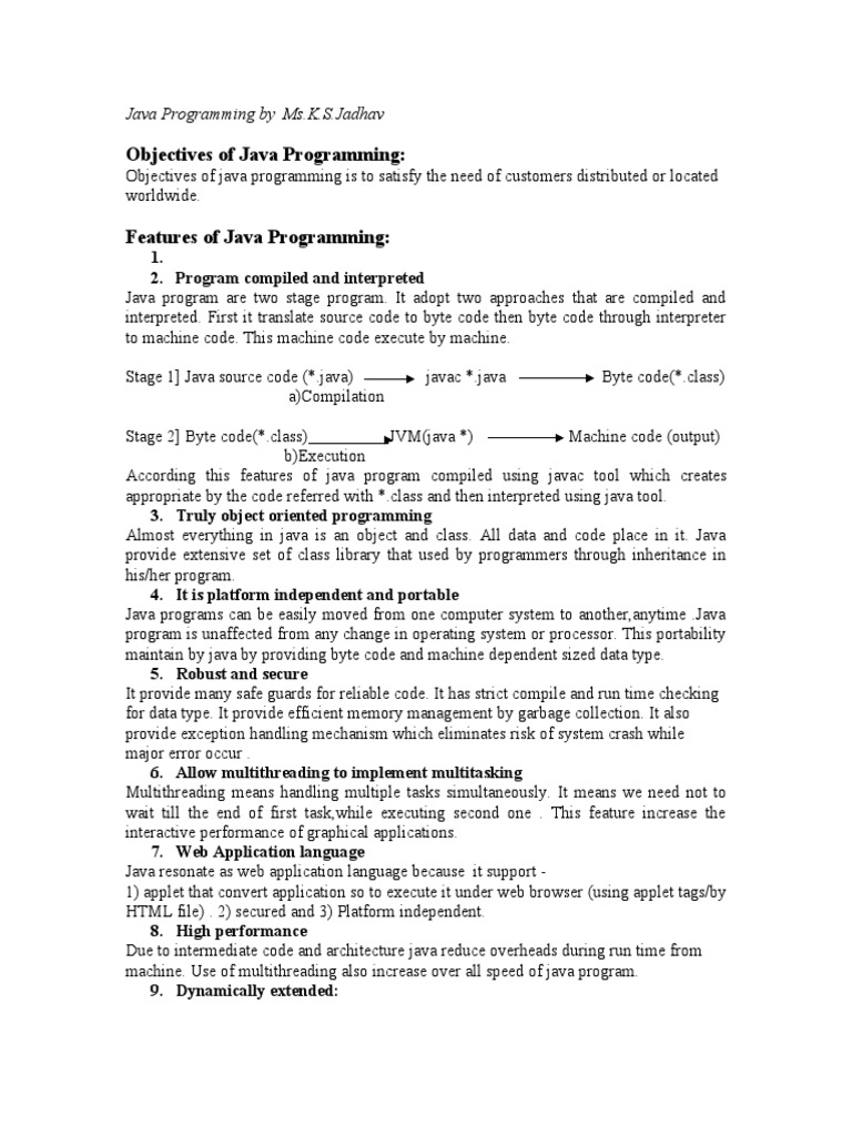 Java Notes Download Free Pdf Inheritance Object Oriented Programming Programming
