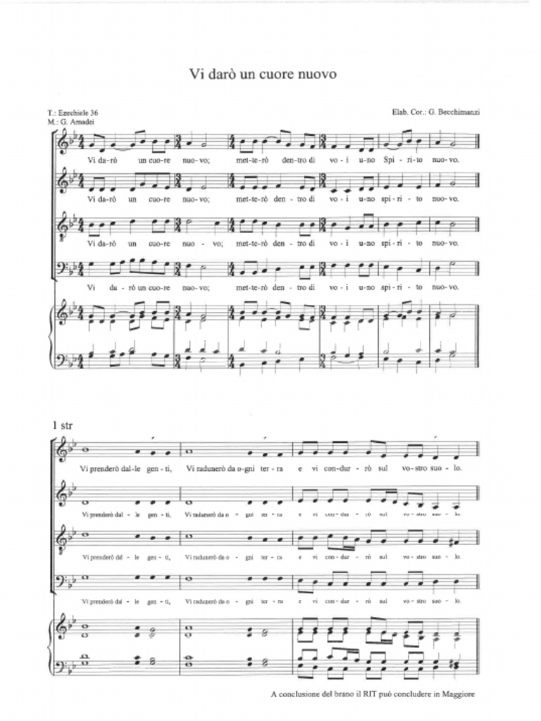 Vi Darò Un Cuore Nuovo | PDF