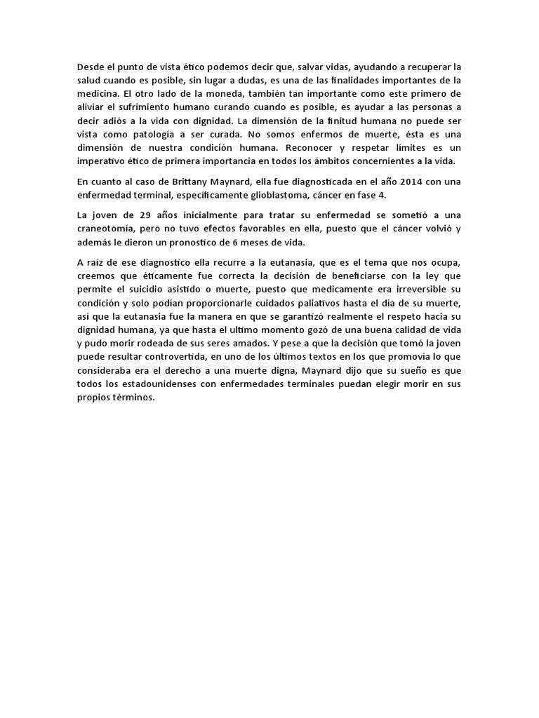 Brittany Maynard | PDF | Relaciones personales, crianza y desarrollo ...