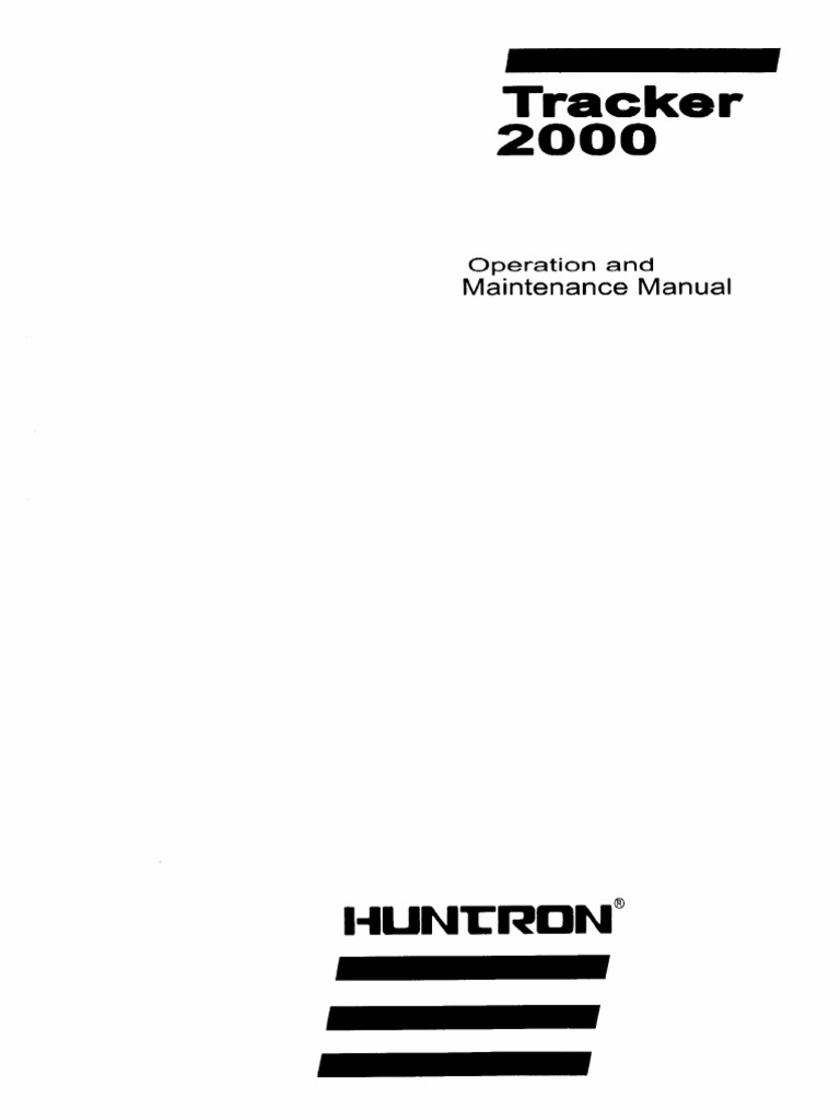 Huntron Instruments Tracker 2000 Service, User ID9023 | PDF