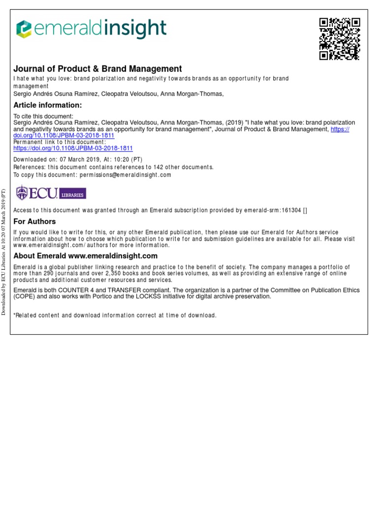 I Hate What You Love - Brand Polarization and Negativity Towards Brands ...