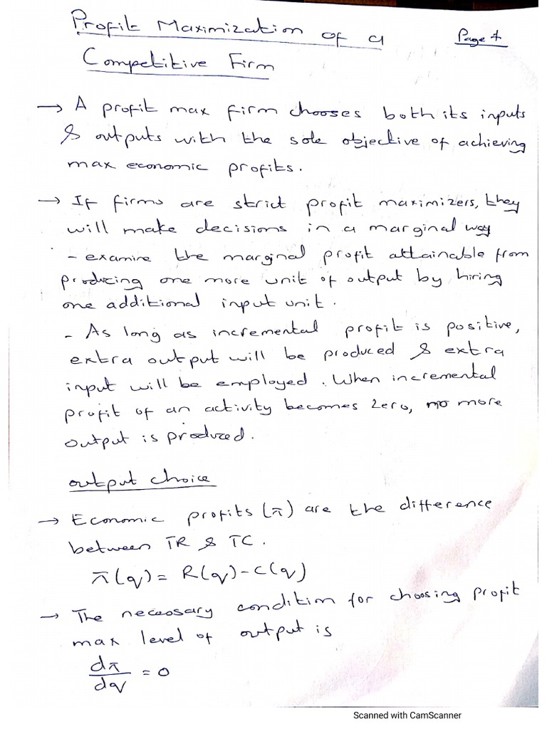 Profit Maximization | PDF