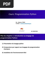 Exercices Corrigés Python | PDF | Python (Langage de programmation) | Structure de contrôle