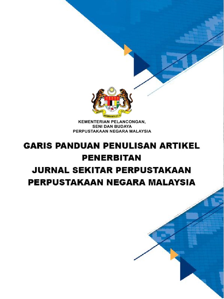 GARIS PANDUAN PENULISAN ARTIKEL PENERBITAN SEKITAR PNM Edisi 2022 | PDF