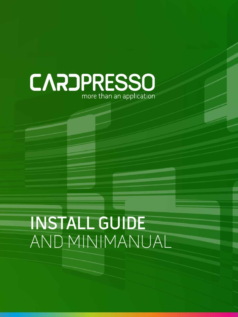 Cardpresso MiniManual ES | PDF | Bases de datos | Tarjeta electrónica