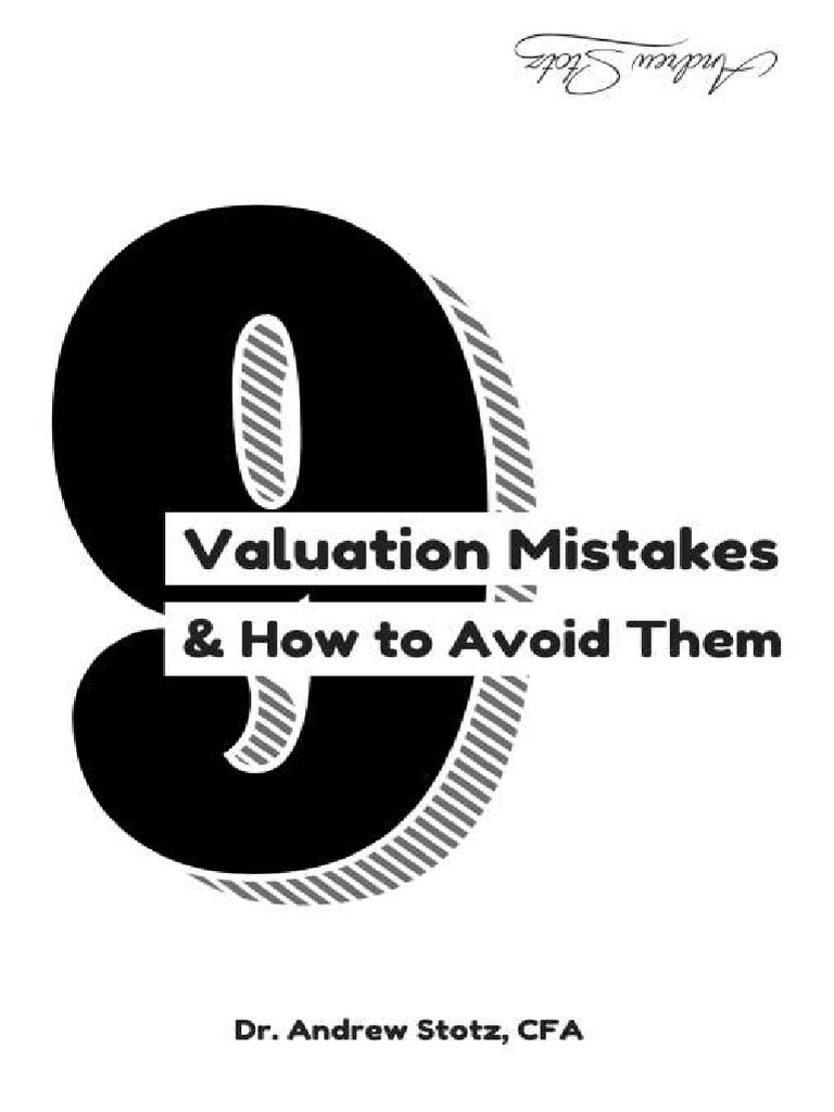 9 Valuation Mistakes and How To Avoid Them | PDF | Income Statement ...