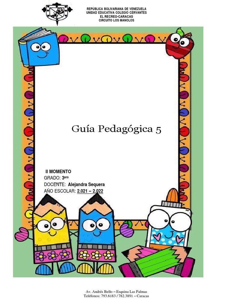 3ER GRADO Guia 5 | PDF
