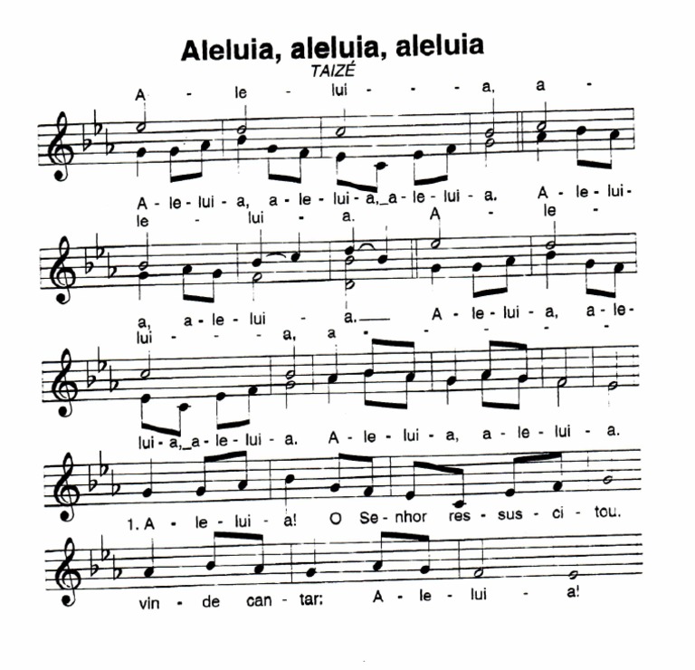 Aleluia - Taizé | PDF