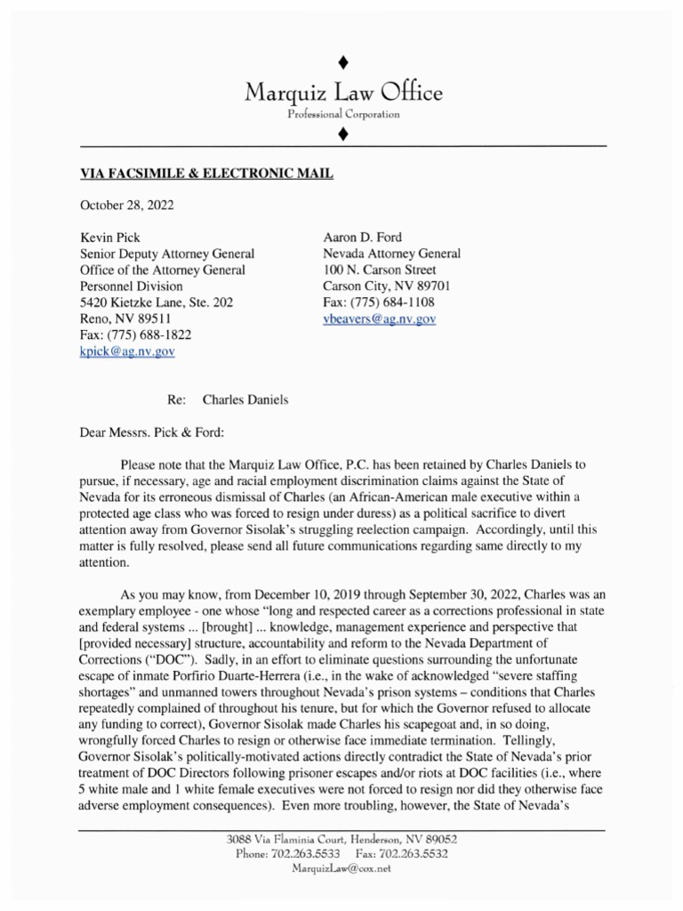 Daniels - Demand Letter - Redacted 10/28/2022 | PDF Daniels - Demand Letter - Redacted 10/28/2022 | PDF