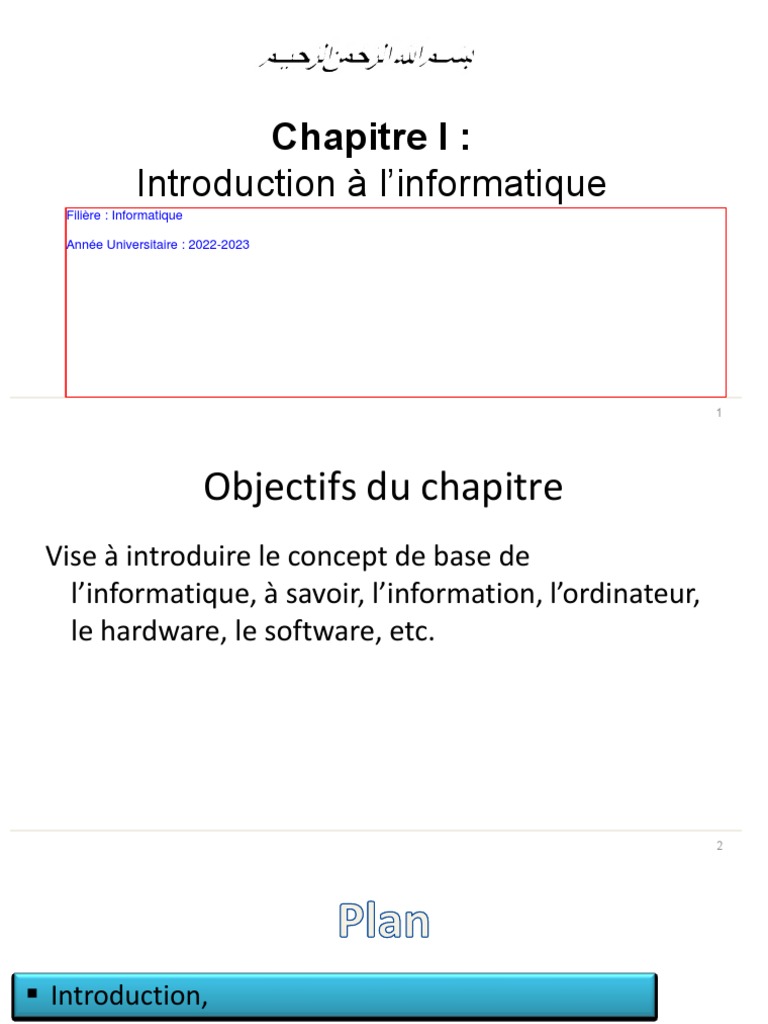 Chapitre I Introduction Informatique | PDF | Fichier informatique | Informatique