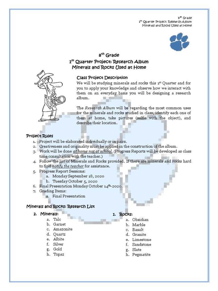 Minerals and Rocks in Our Home: A Research Album on Common Geologic ...