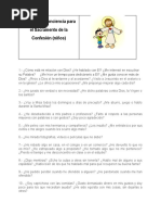 EXAMEN DE CONCIENCIA para Niños Primaria | PDF | Oración