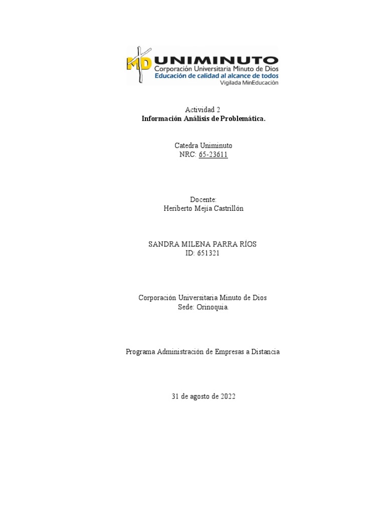 ACTIVIDAD 2 Informe Analisis de Problemática | PDF | Residuos | Reciclaje