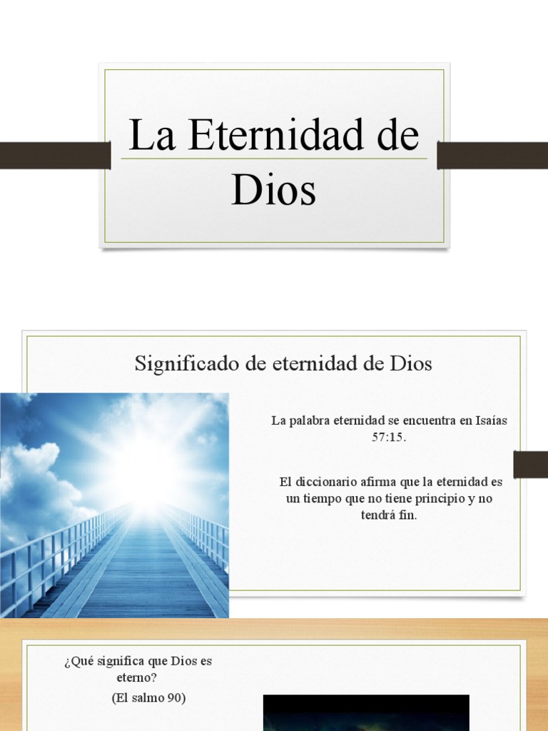 La Eternidad de Dios | PDF