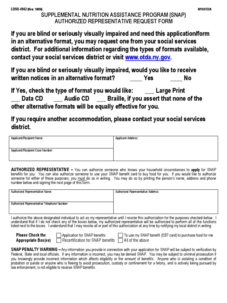 WWW - Otda.ny - Gov: Supplemental Nutrition Assistance Program (Snap ...