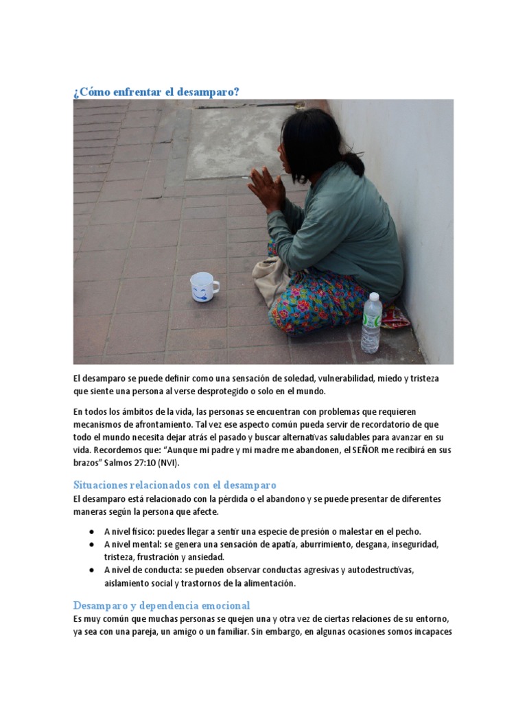 Enfrentando el Desamparo Emocional | PDF | Las emociones | Soledad
