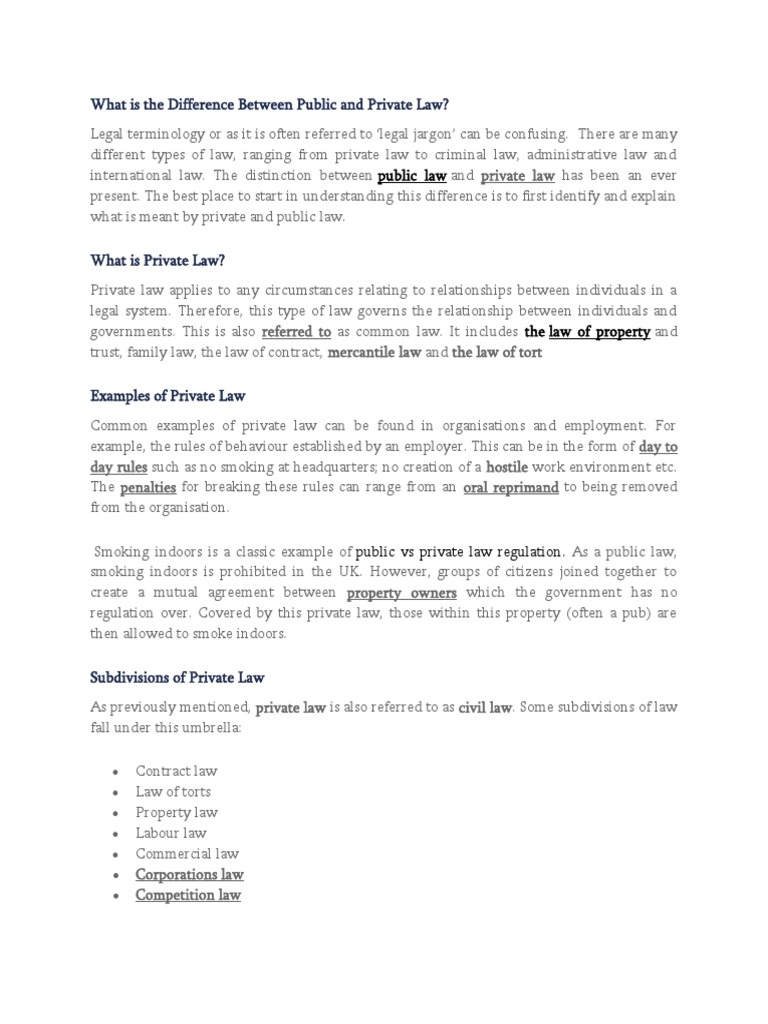 Understanding Public vs. Private Law | PDF | Public Law | Judiciaries