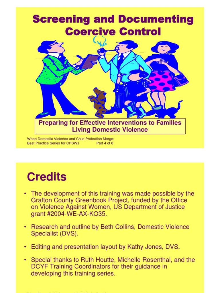 Screening Coercive Control | Download Free PDF | Domestic Violence ...