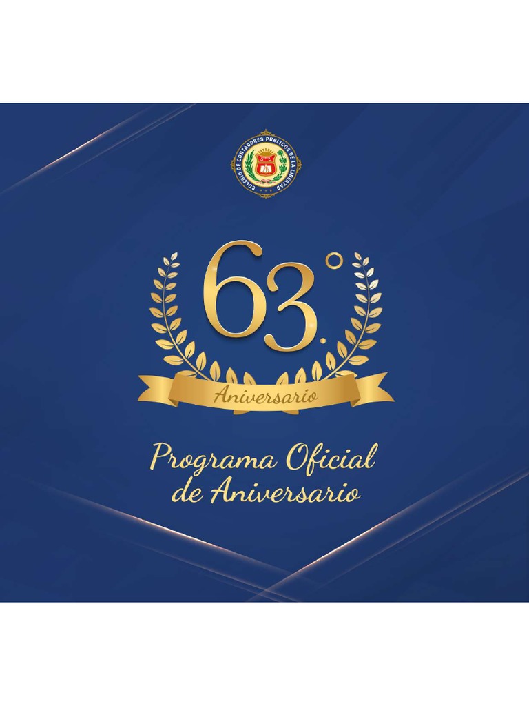 Trujillo Peru Programa Oficial de Aniversario 63° Aniversario | PDF