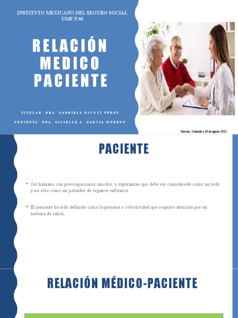 Relacion Medico Paciente | PDF | Empatía | Las emociones