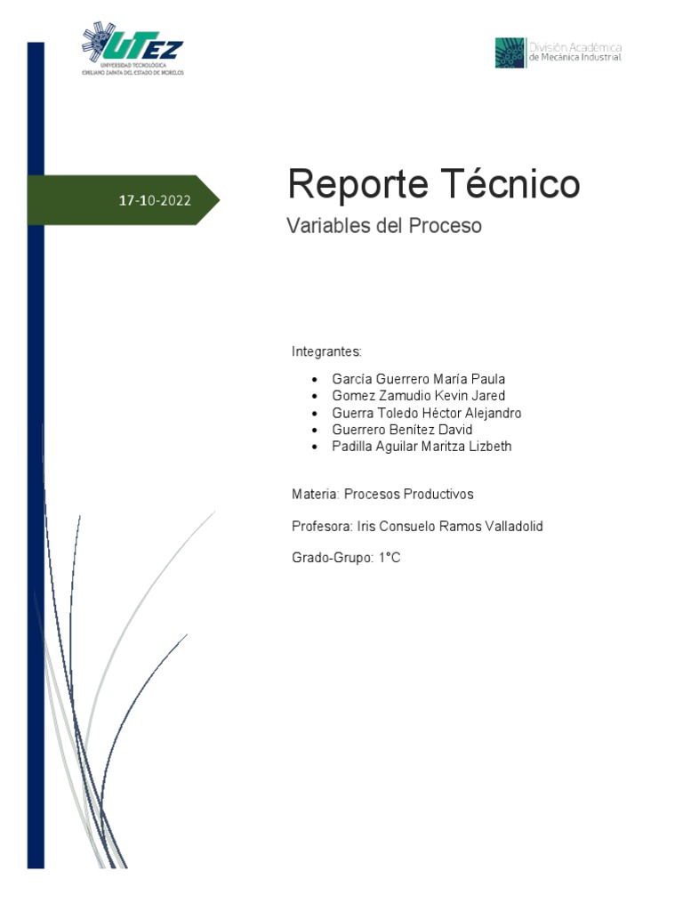 Variables Del Proceso Pdf Lápiz Pascal Unidad 3298