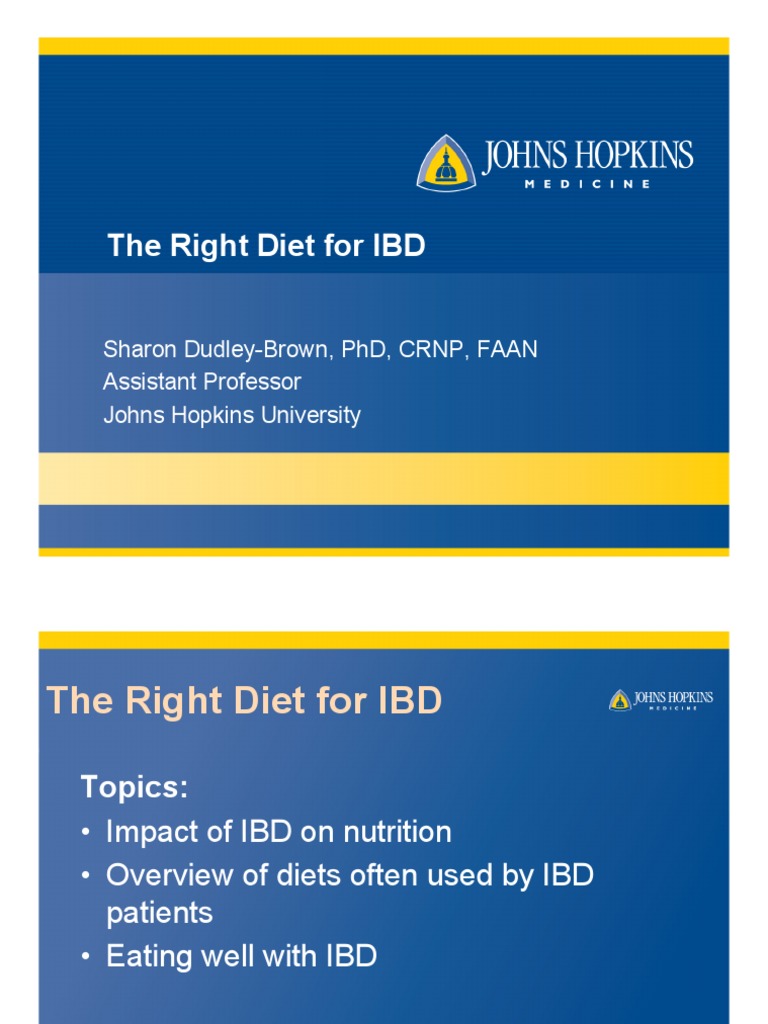 John Hopkins Ibd | PDF | Inflammatory Bowel Disease | Diet (Nutrition)