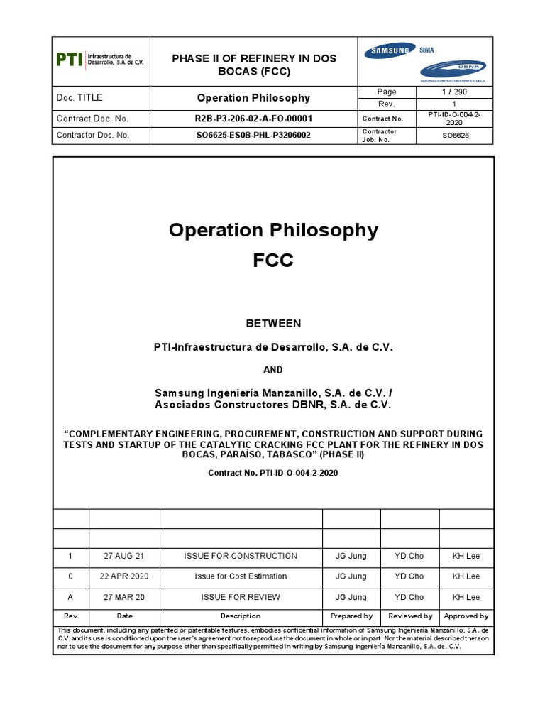 R2B-P3-206-02-A-FO-00001 - Rev.1 - Operation Philosophy - Eng | PDF | Physical Sciences ...