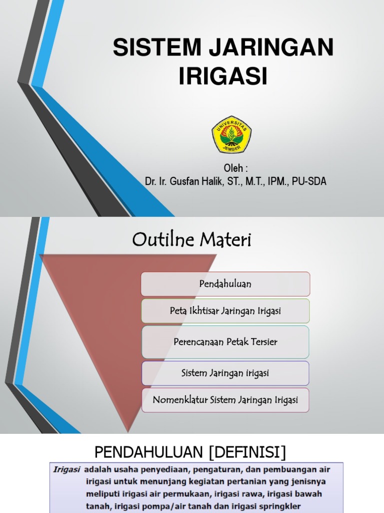02 - Sistem Jaringan Irigasi | PDF