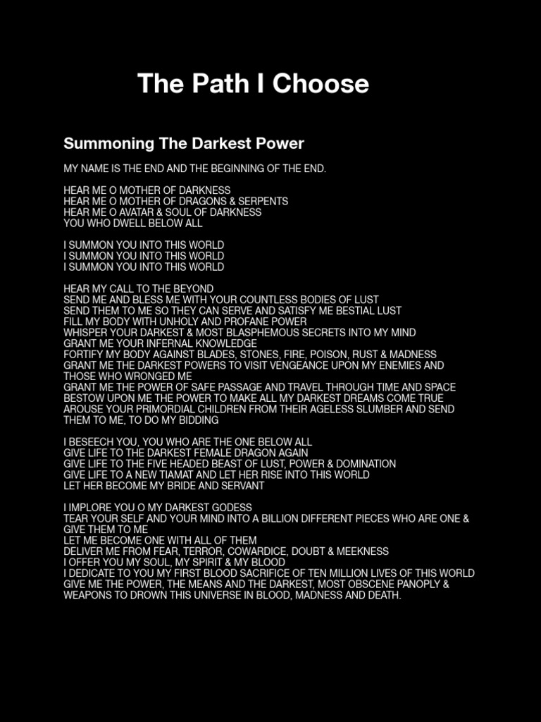 The Path I Choose | PDF