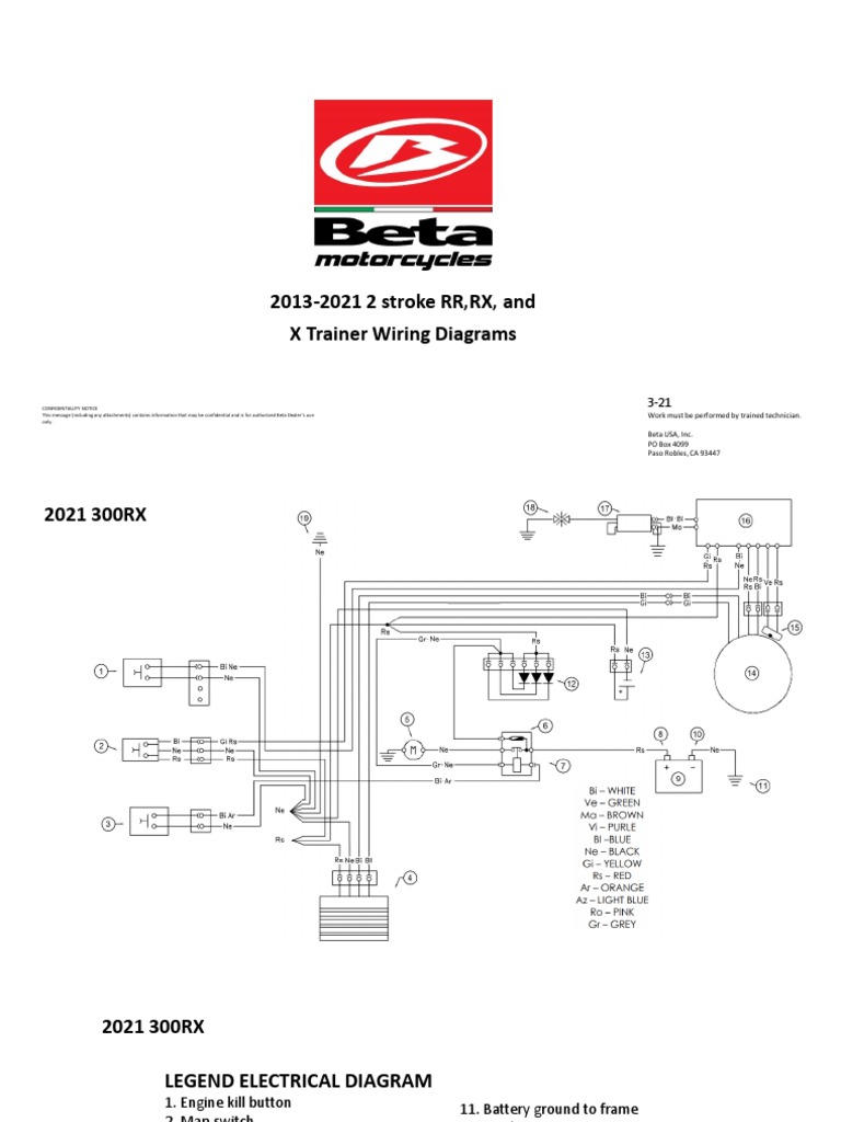 Beta 2t Wiring | PDF | Headlamp | Electrical Engineering