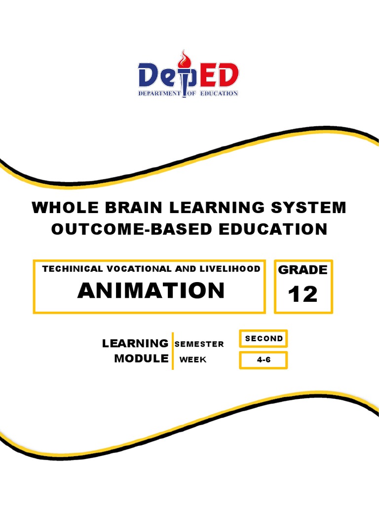 Grade 12 ANIMATION TVL Q2WK4-6 | PDF | Animation
