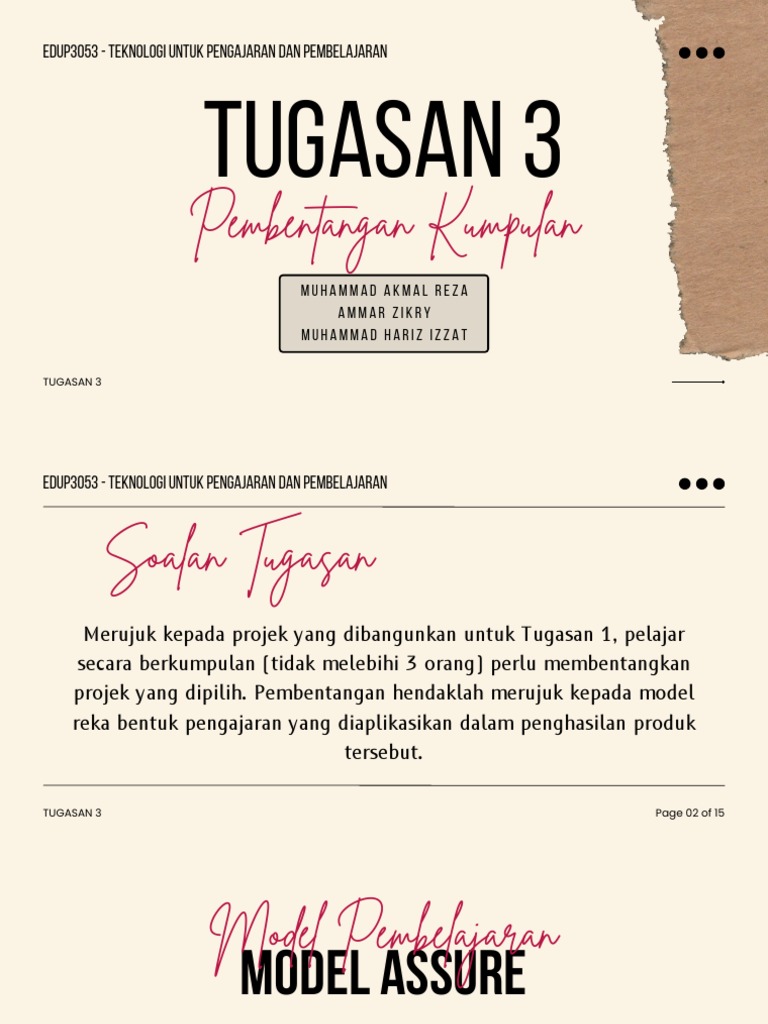 Edup3053 - Teknologi Untuk Pengajaran Dan Pembelajaran | PDF