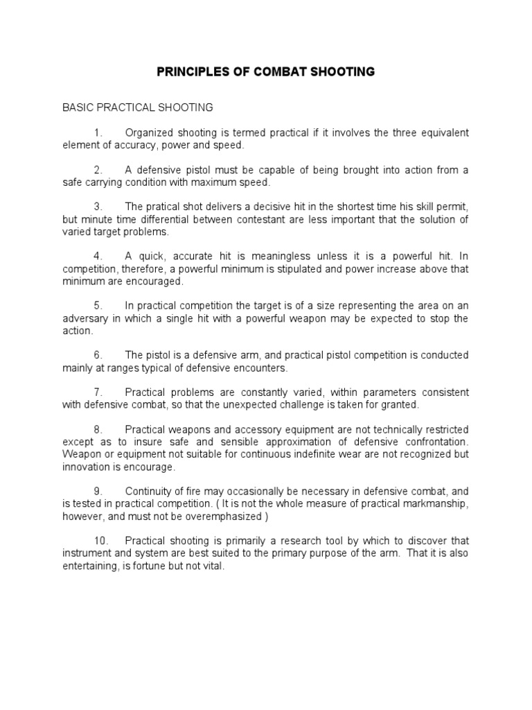 Firearms Proficiency | PDF | Trigger (Firearms) | Shooting