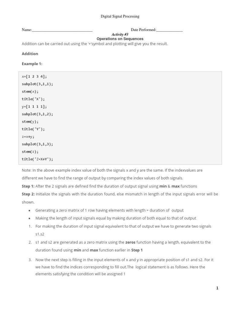 Activity#3-Operations On Sequences | Download Free PDF | Matrix (Mathematics) | Array Data Structure