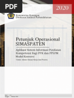 Petunjuk Pengoperasian Simaspaten Peserta | PDF