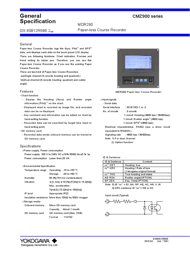 GS MDR290 E 2nd | PDF | Bit Rate | Computing