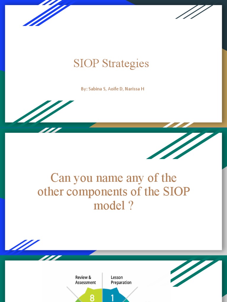 Ell Lesson - Siop Strategies | PDF | Teaching Method | Education Theory