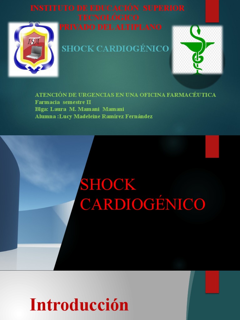 Shock Cardiogenico | PDF | Infarto de miocardio | Choque (circulatorio)